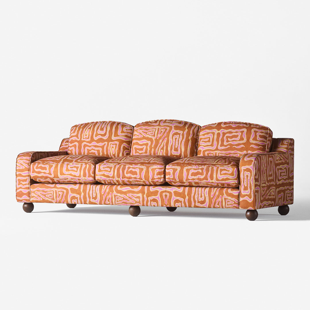 Lola Sofa Beaten Track Peach – Dusty Deco Us