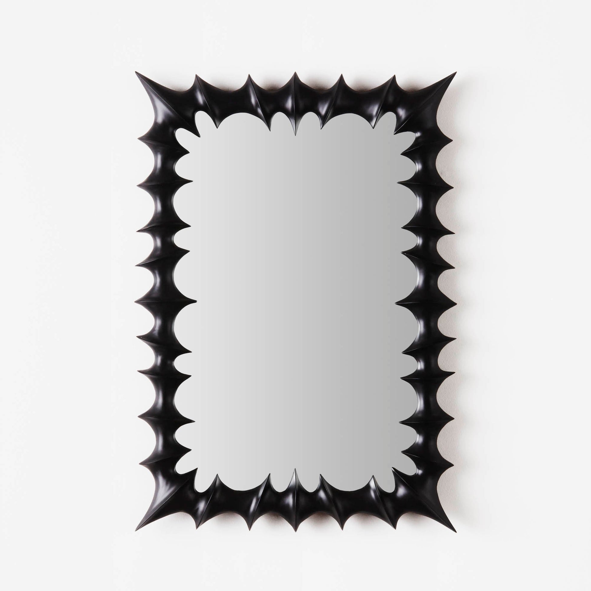 Brutalist Mirror Large Black – Dusty Deco Us