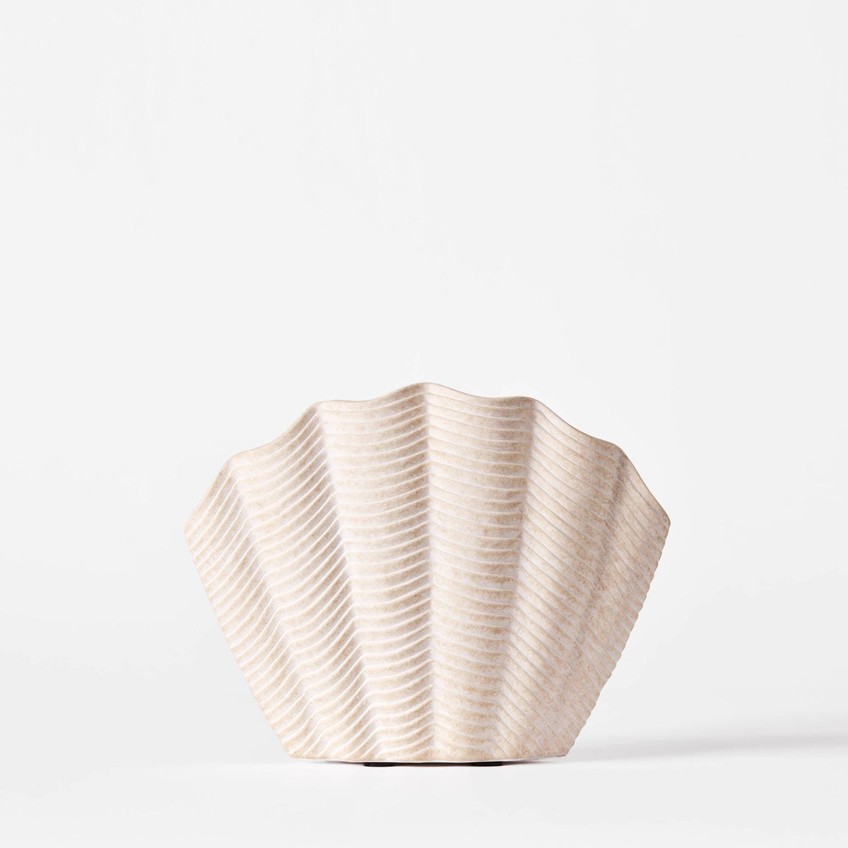 Concha Vase White Large – Dusty Deco Us